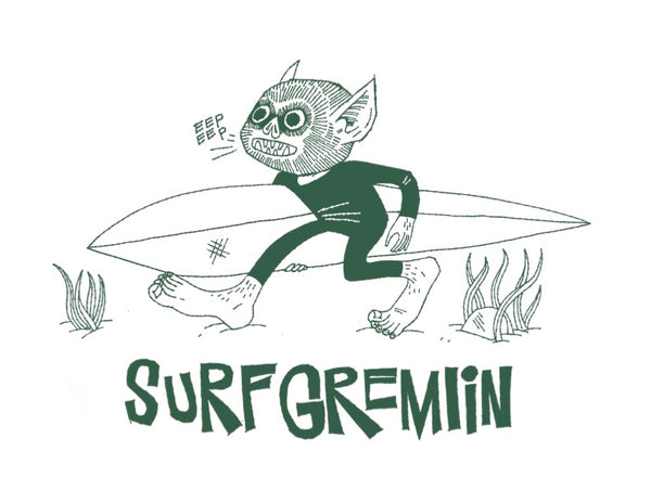 SURF GREMLIN ART PRINT – The Drift Collective
